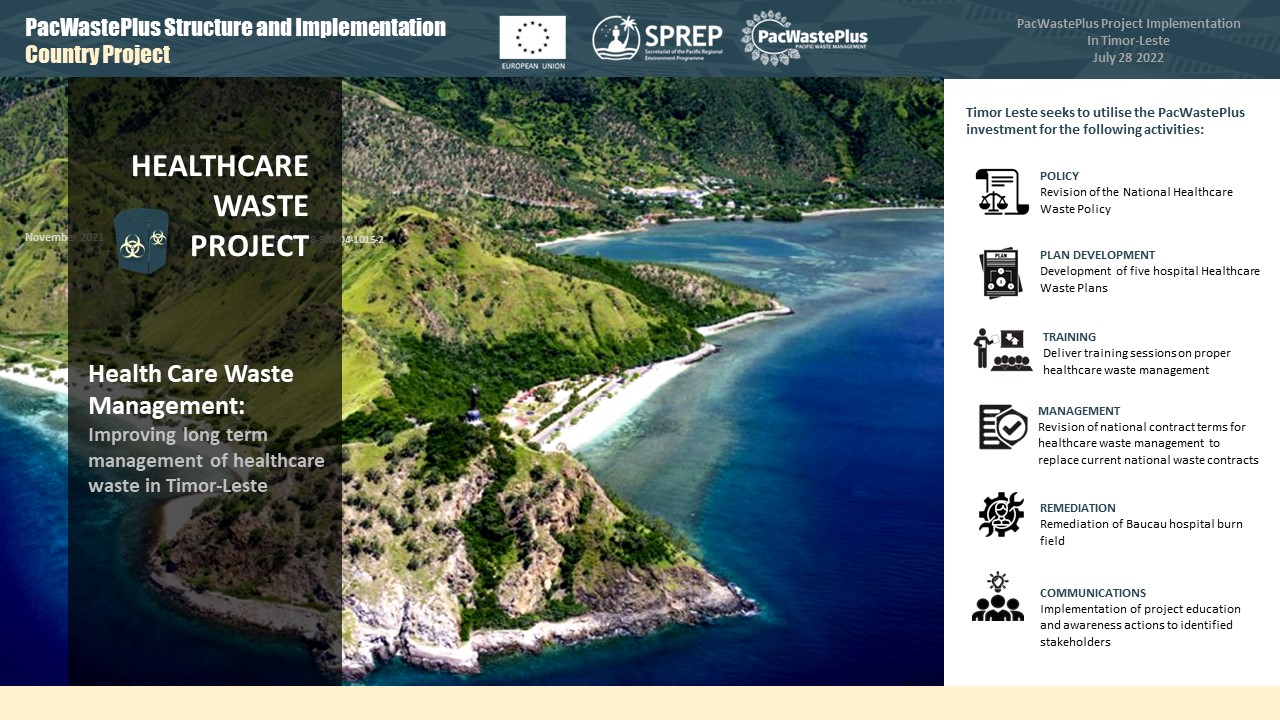 PacWastePlus engagement at the Pacific Regional Indicative Programme ...